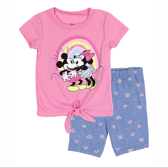 Disney | Matching Sets | Disney Minnie Mouse Cute Shorts Set | Poshmark